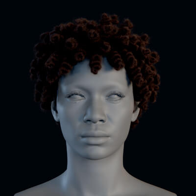 Pixelhair Hairstyle - Dread Knots 002 3D Model by Yelzkizi