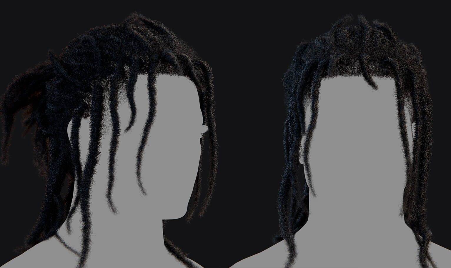 Pixelhair Hairstyle - Dreads 003 3D Model by Yelzkizi