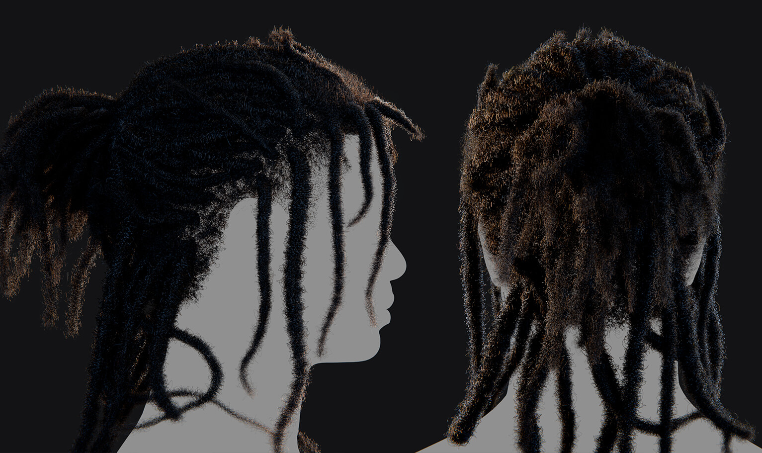Pixelhair Hairstyle - Dreads 003 3D Model by Yelzkizi