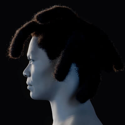 Pixelhair Hairstyle - Dreads 005 3D Model by Yelzkizi