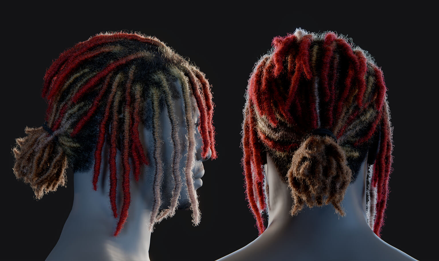 Pixelhair Hairstyle - Dreads 006 3D Model by Yelzkizi