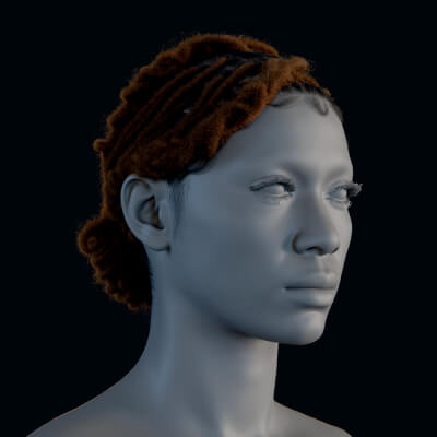 Pixelhair Hairstyle - Dreads 008 3D Model by Yelzkizi