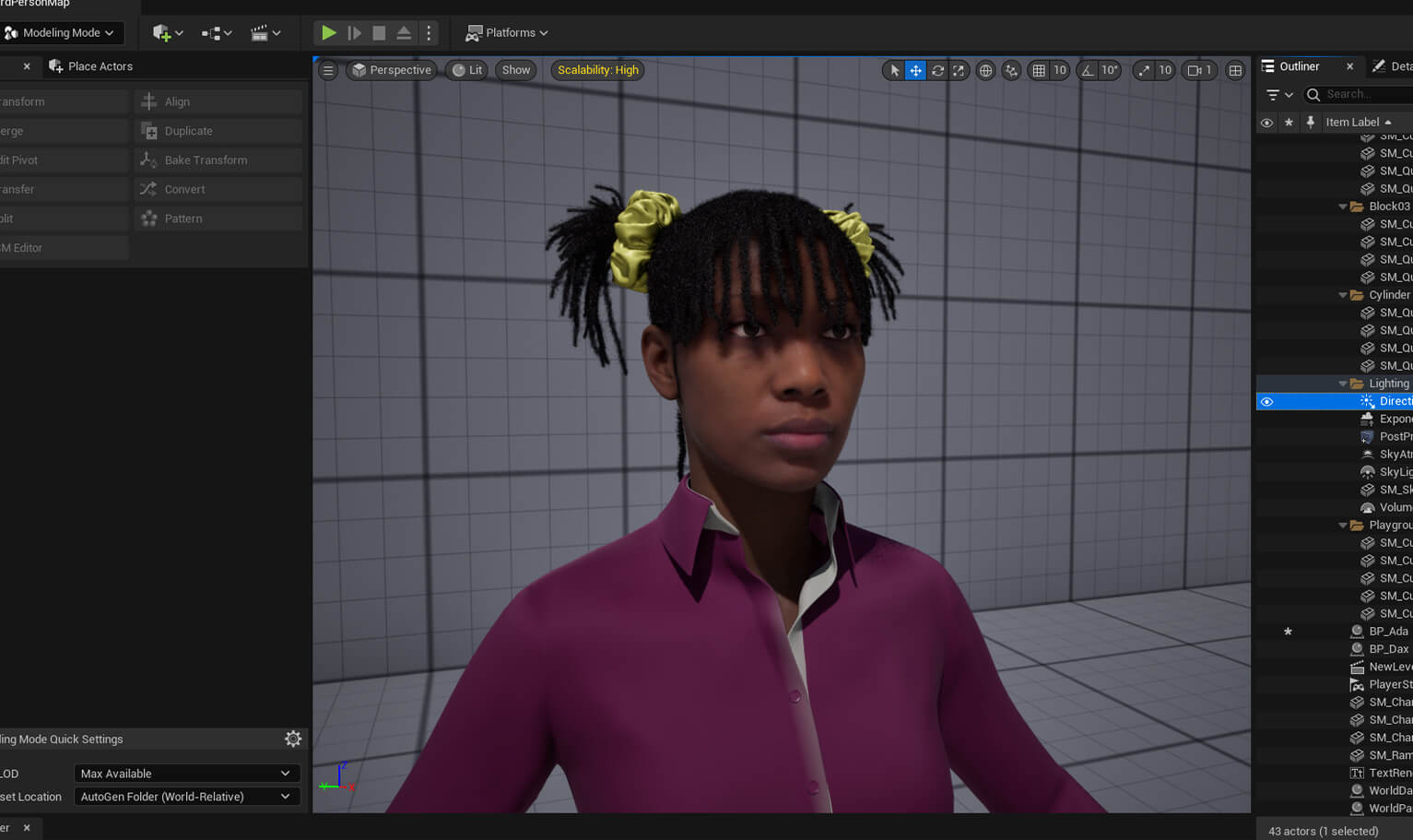 Pixelhair Hairstyle - Pig Tail Dreads 010 3D Model by Yelzkizi