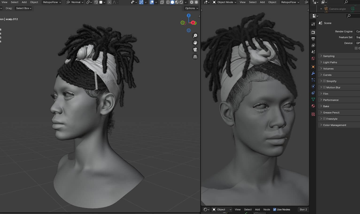 Pixelhair Hairstyle - Dreads 011 3D Model by Yelzkizi