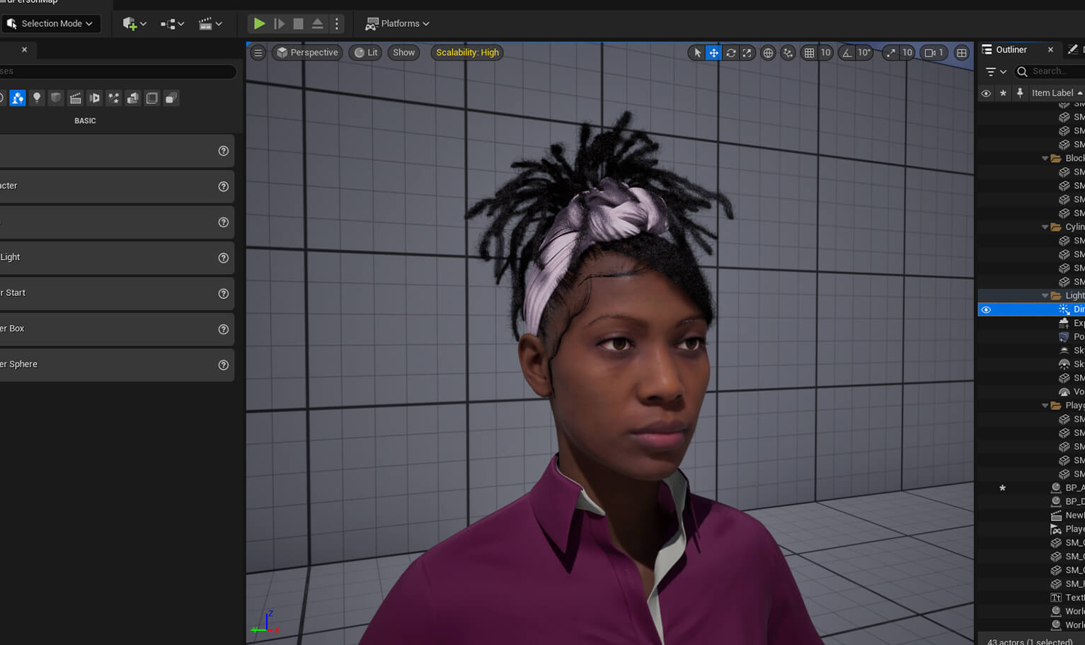 Pixelhair Hairstyle - Dreads 011 3D Model by Yelzkizi