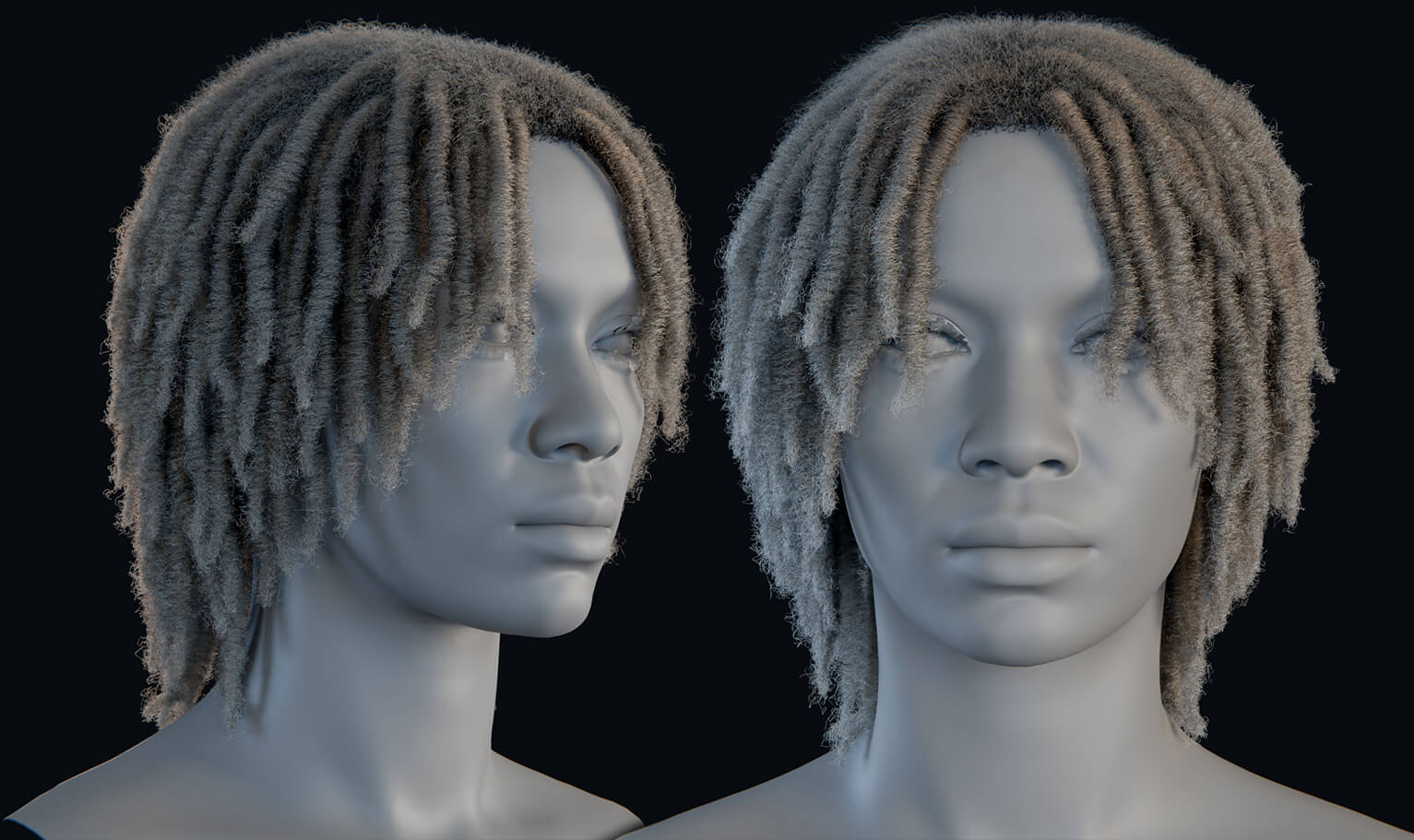 Pixelhair Hairstyle - Dreads 012 3D Model by Yelzkizi