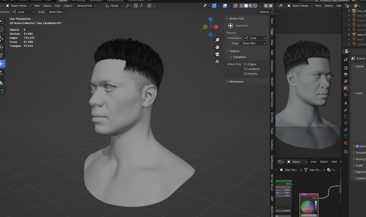 Pixelhair Hairstyle - Fade 002 3D Model by Yelzkizi