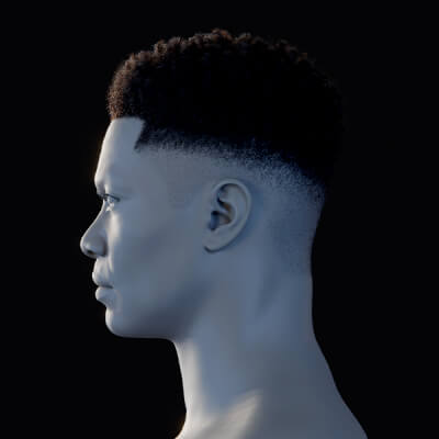 Pixelhair Hairstyle - Fade 002 3D Model by Yelzkizi