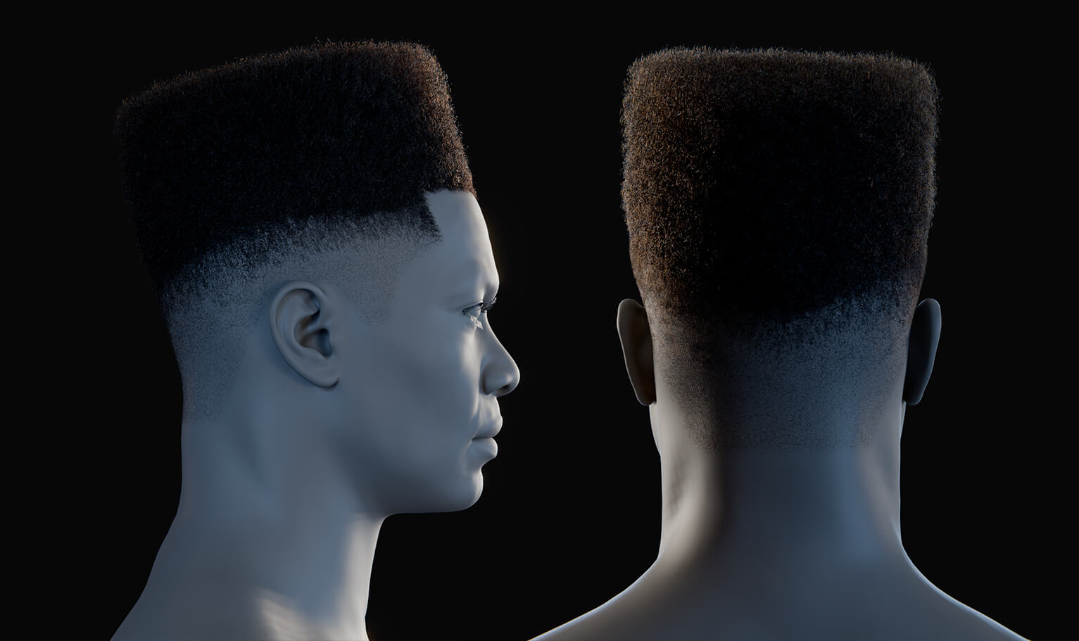 Pixelhair Hairstyle - Fade 009 3D Model by Yelzkizi