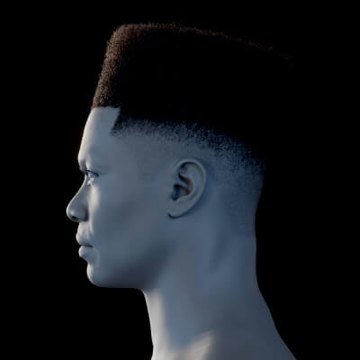 Pixelhair Hairstyle - Fade 009 3D Model by Yelzkizi