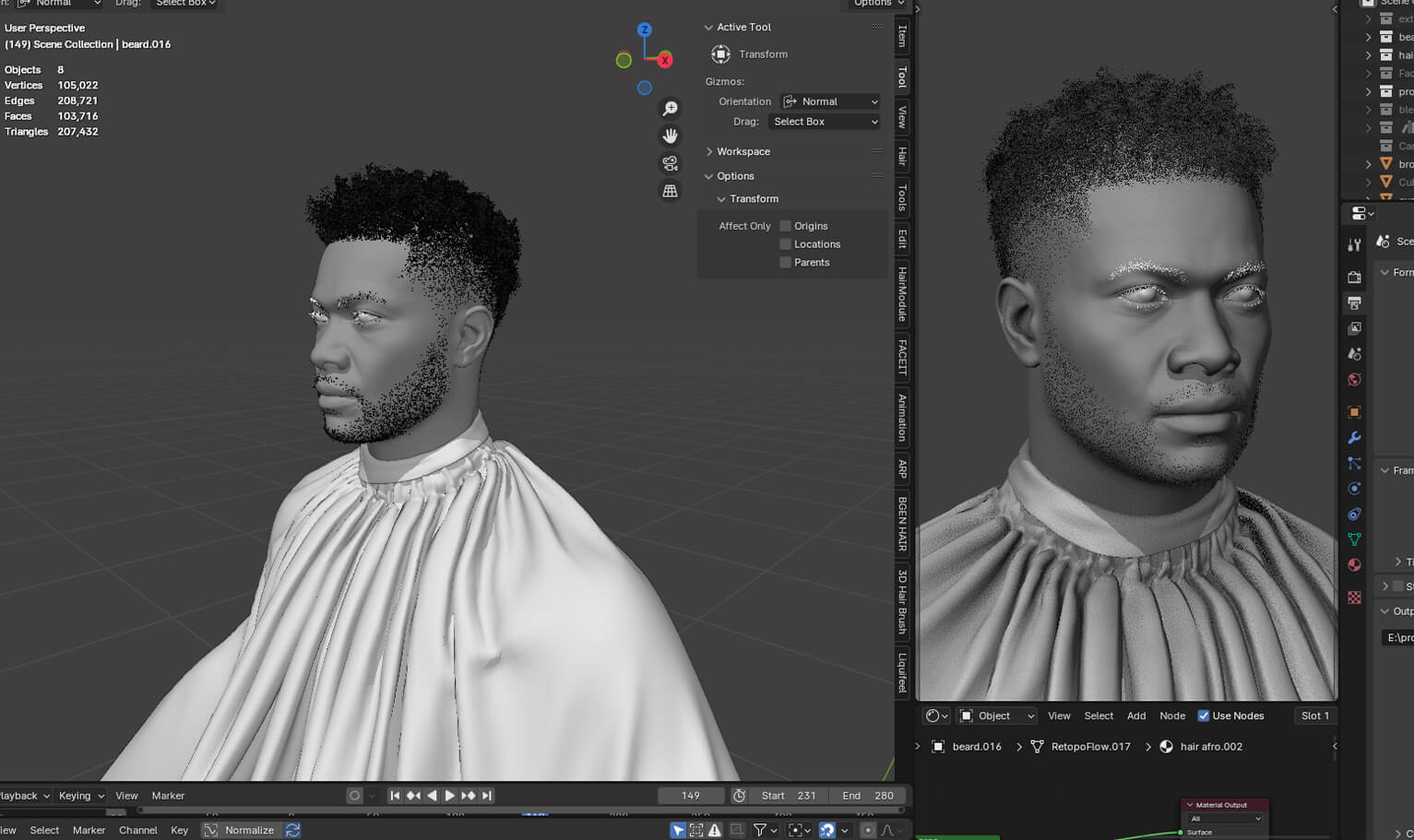 Pixelhair Hairstyle - Neymar Afro Mohawk Style Fade 025 3D Model by ...