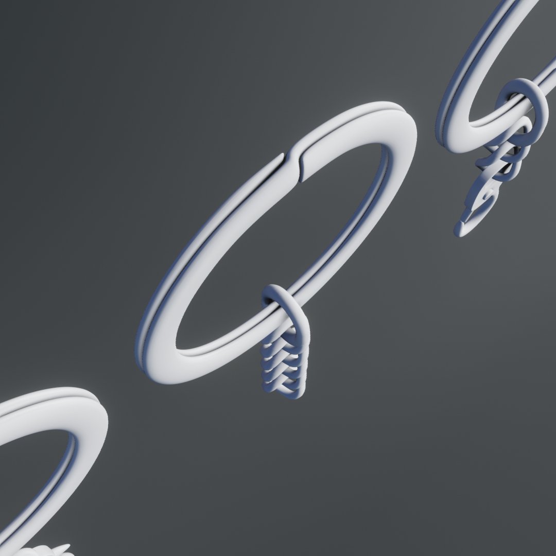 Keychain Set - 3D Model by YigitYesilyayla