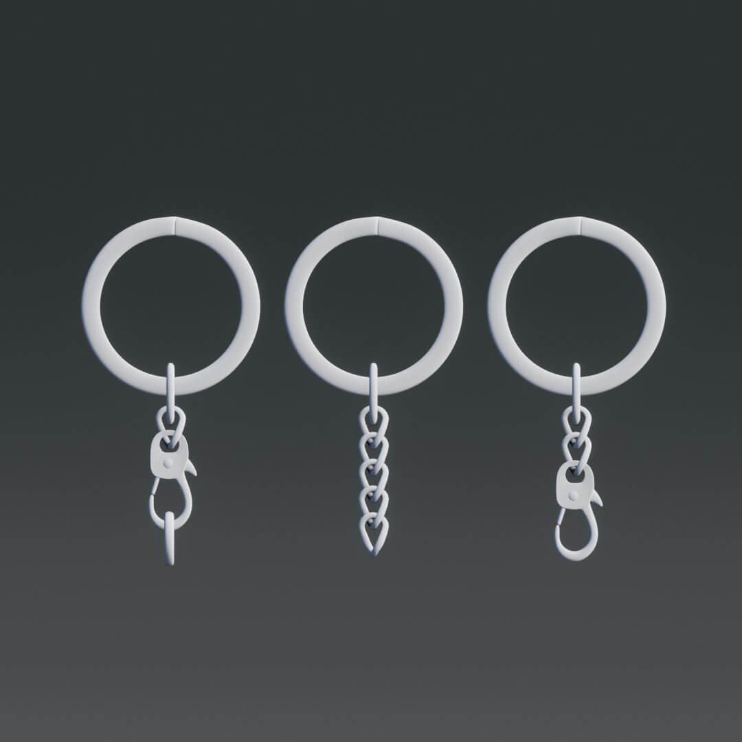 Keychain Set - 3D Model by YigitYesilyayla