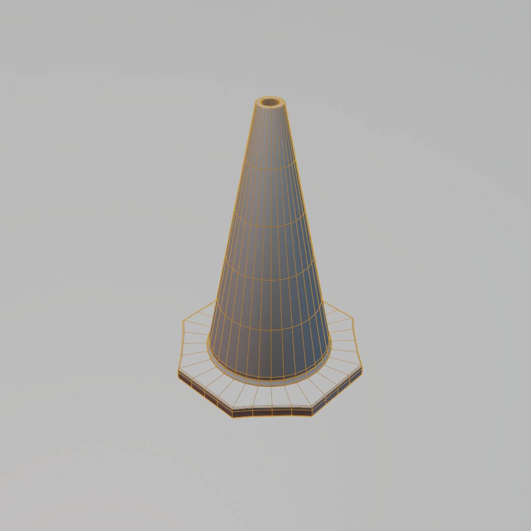 Traffic Cone - Free 3D Model by YigitYesilyayla
