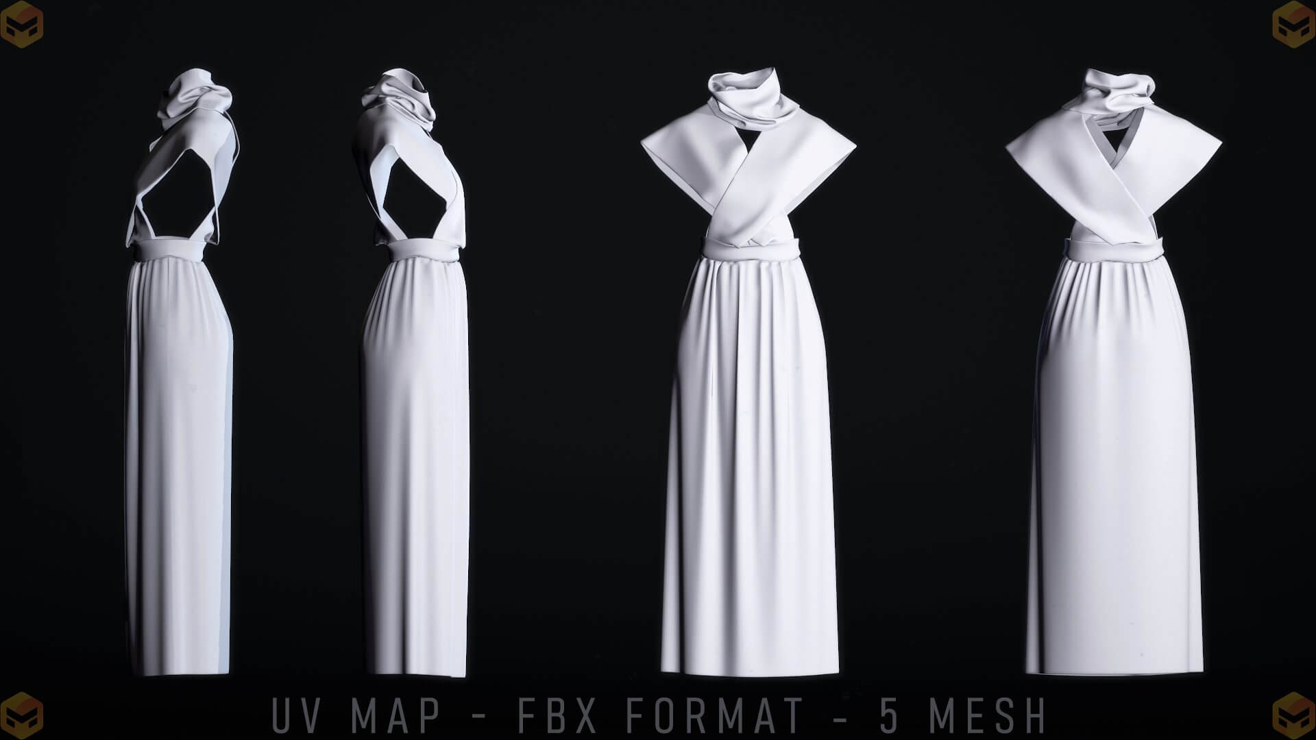 Female Dress - 3D Model by yky332