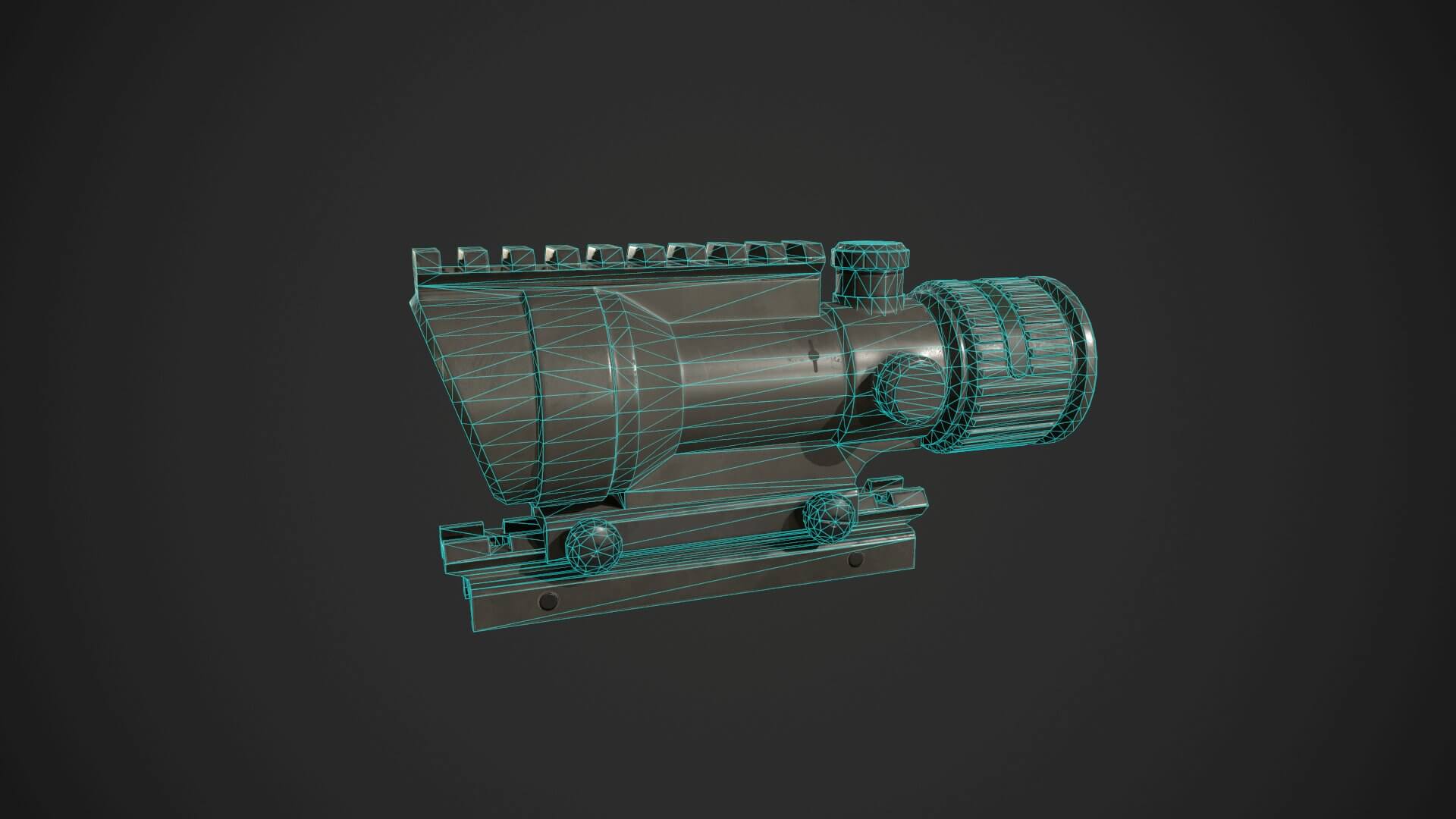 ACOG Rifle Scope - 3D Model by yn-delmund