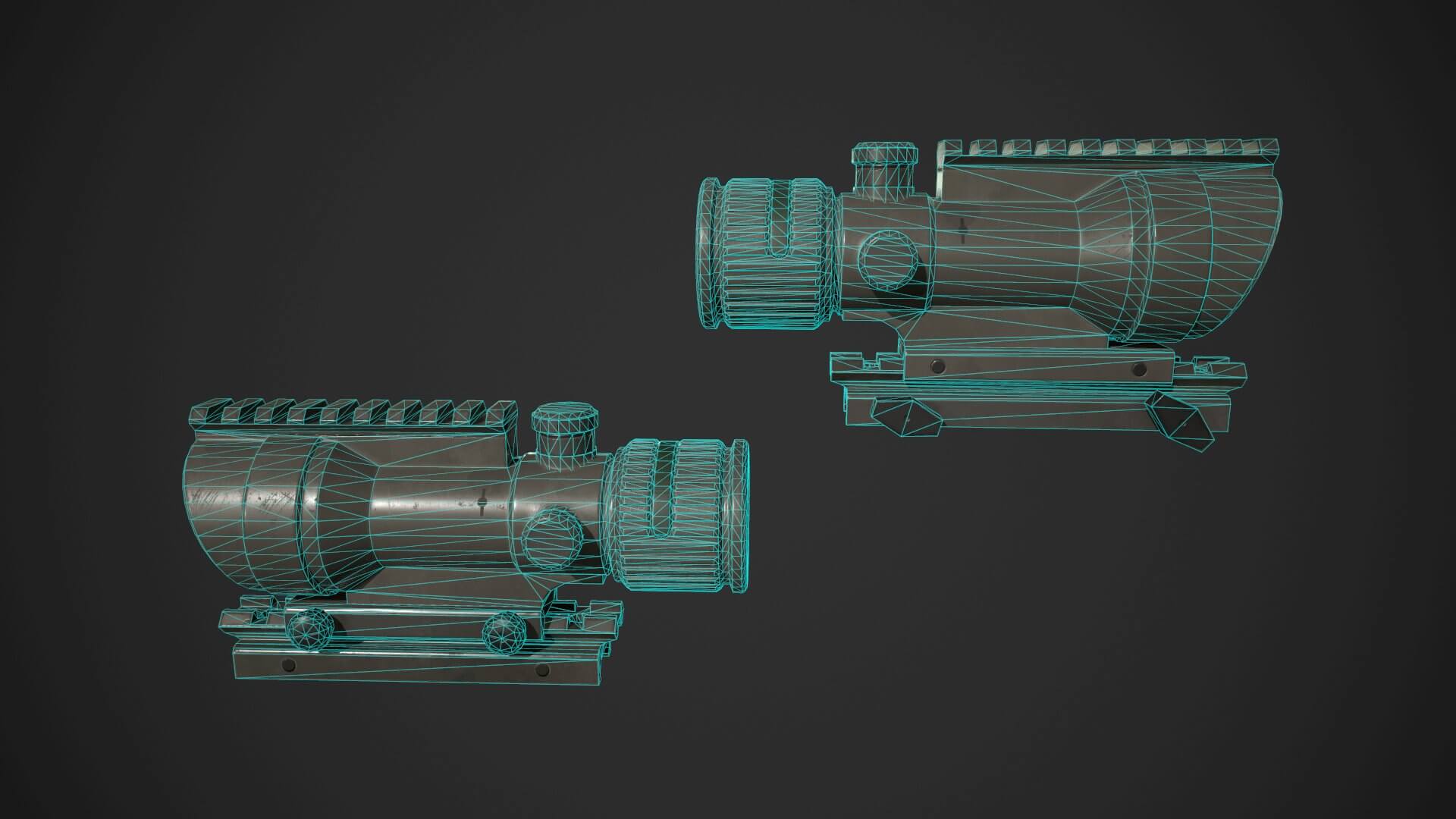 ACOG Rifle Scope - 3D Model by yn-delmund