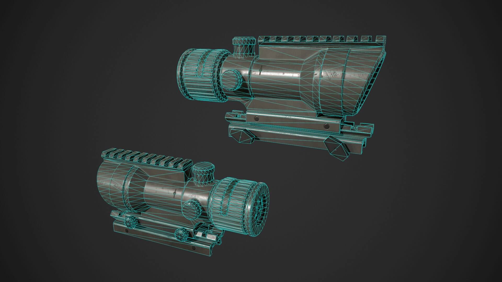 ACOG Rifle Scope - 3D Model by yn-delmund