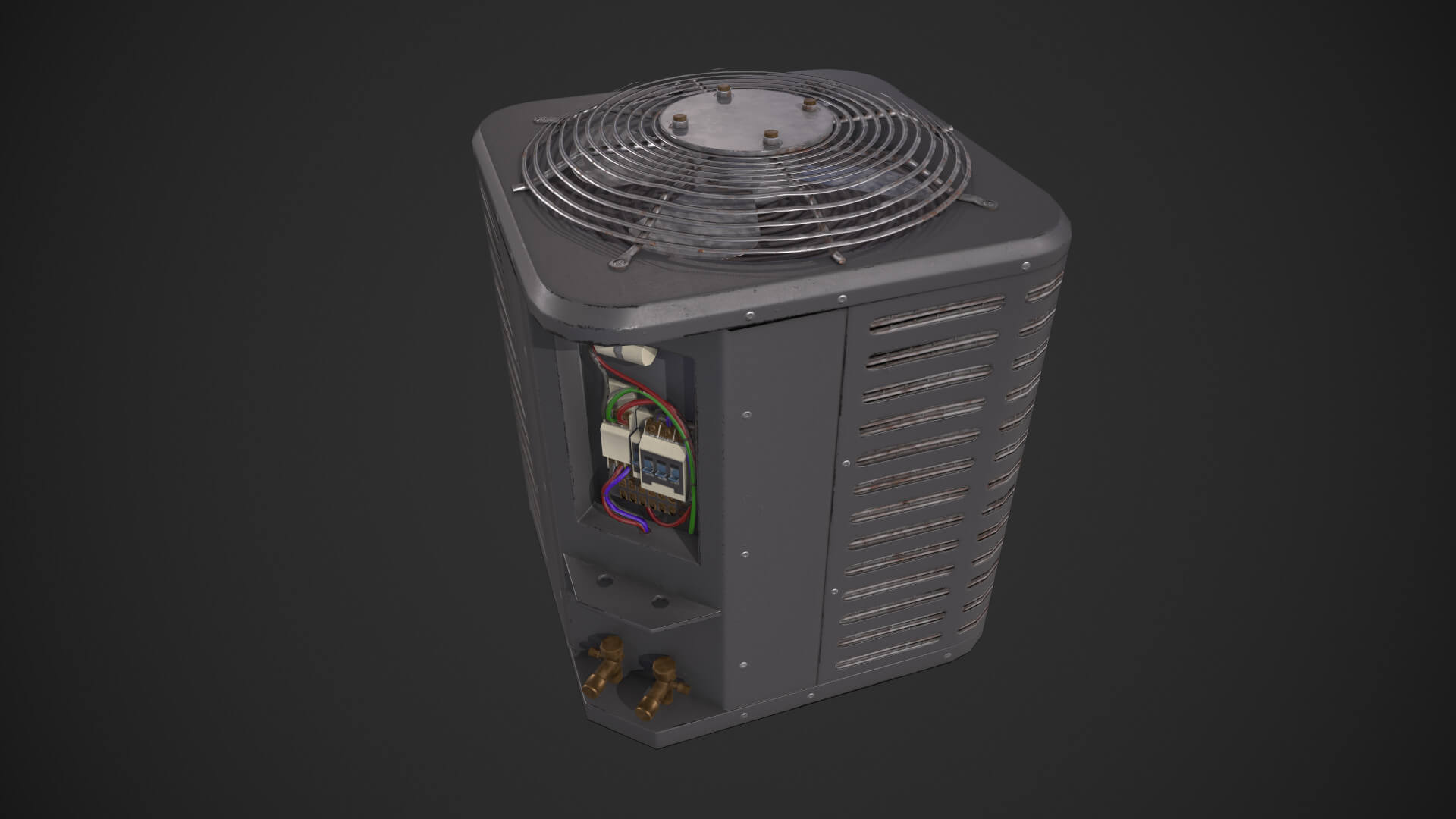 Air Conditioning Condenser Unit - 3D Model by yn-delmund