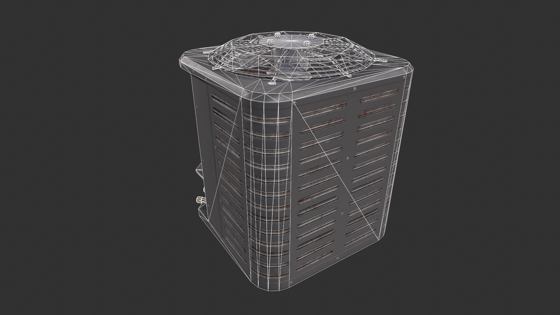 Air Conditioning Condenser Unit - 3D Model by yn-delmund