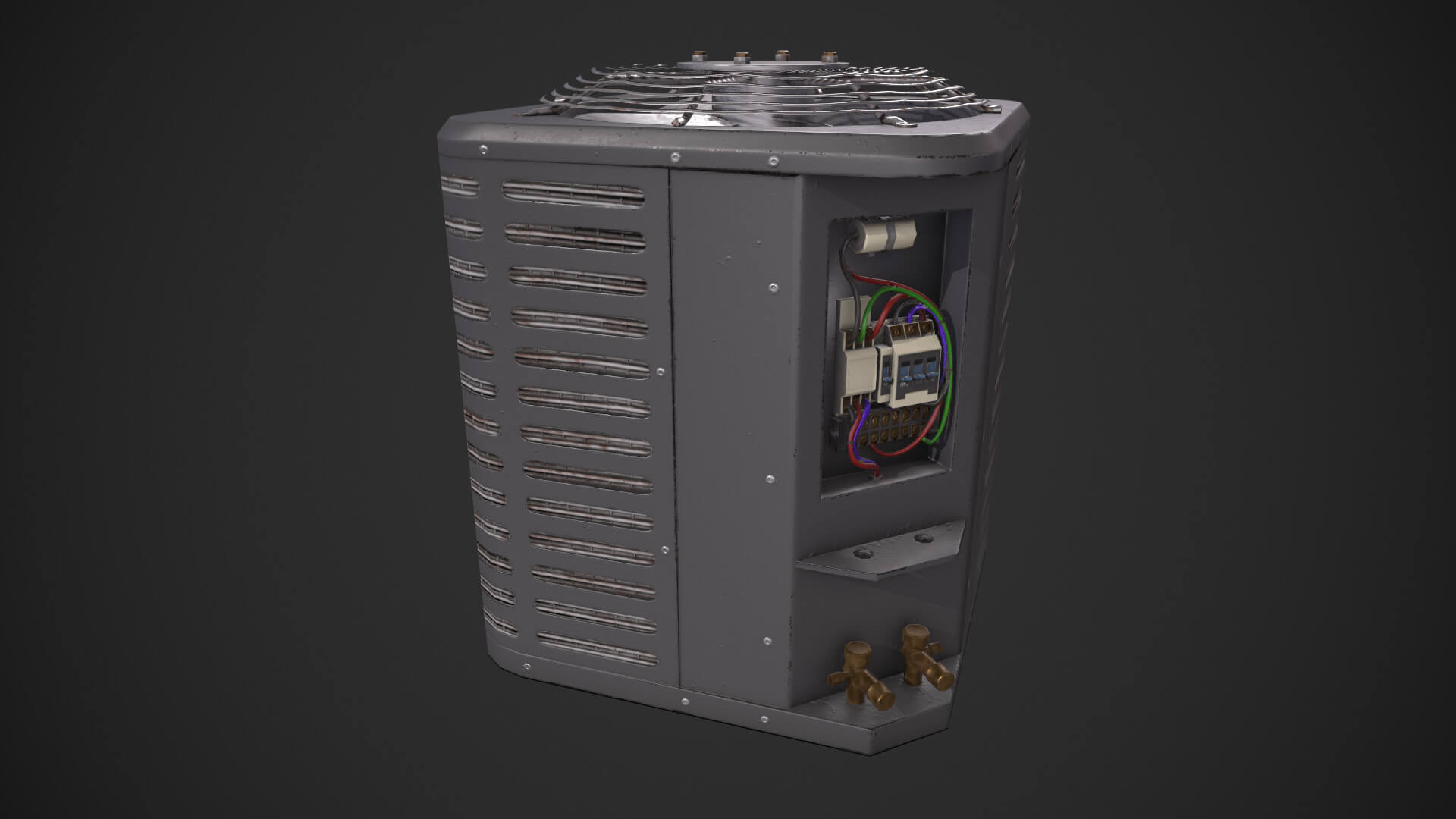 Air Conditioning Condenser Unit - 3D Model by yn-delmund