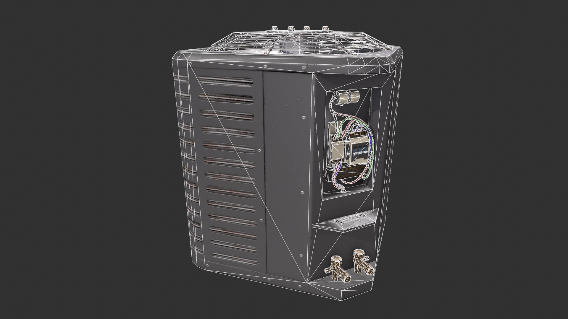 Air Conditioning Condenser Unit - 3D Model by yn-delmund