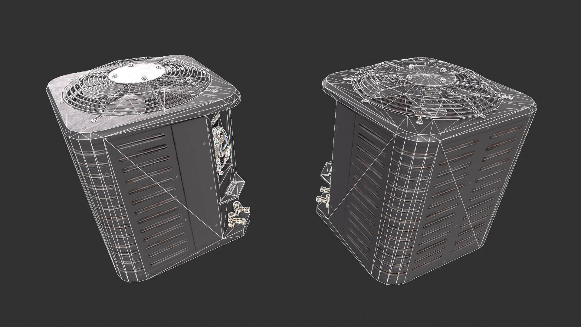 Air Conditioning Condenser Unit - 3D Model by yn-delmund