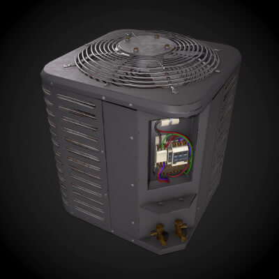 Air Conditioning Condenser Unit - 3D Model by yn-delmund