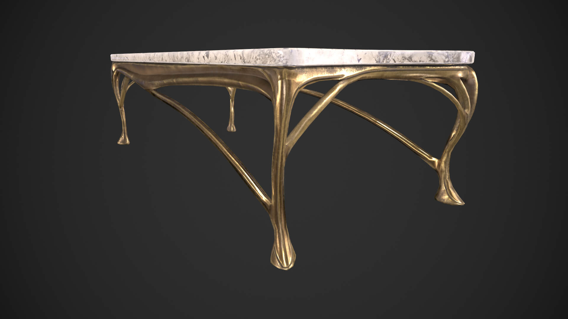 Art Noveau Table - 3D Model by yn-delmund