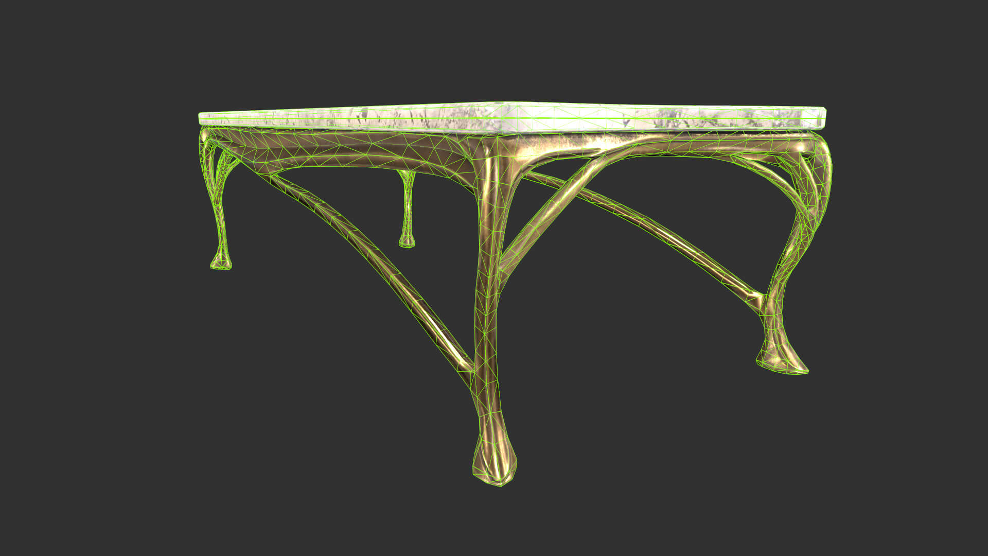 Art Noveau Table - 3D Model by yn-delmund