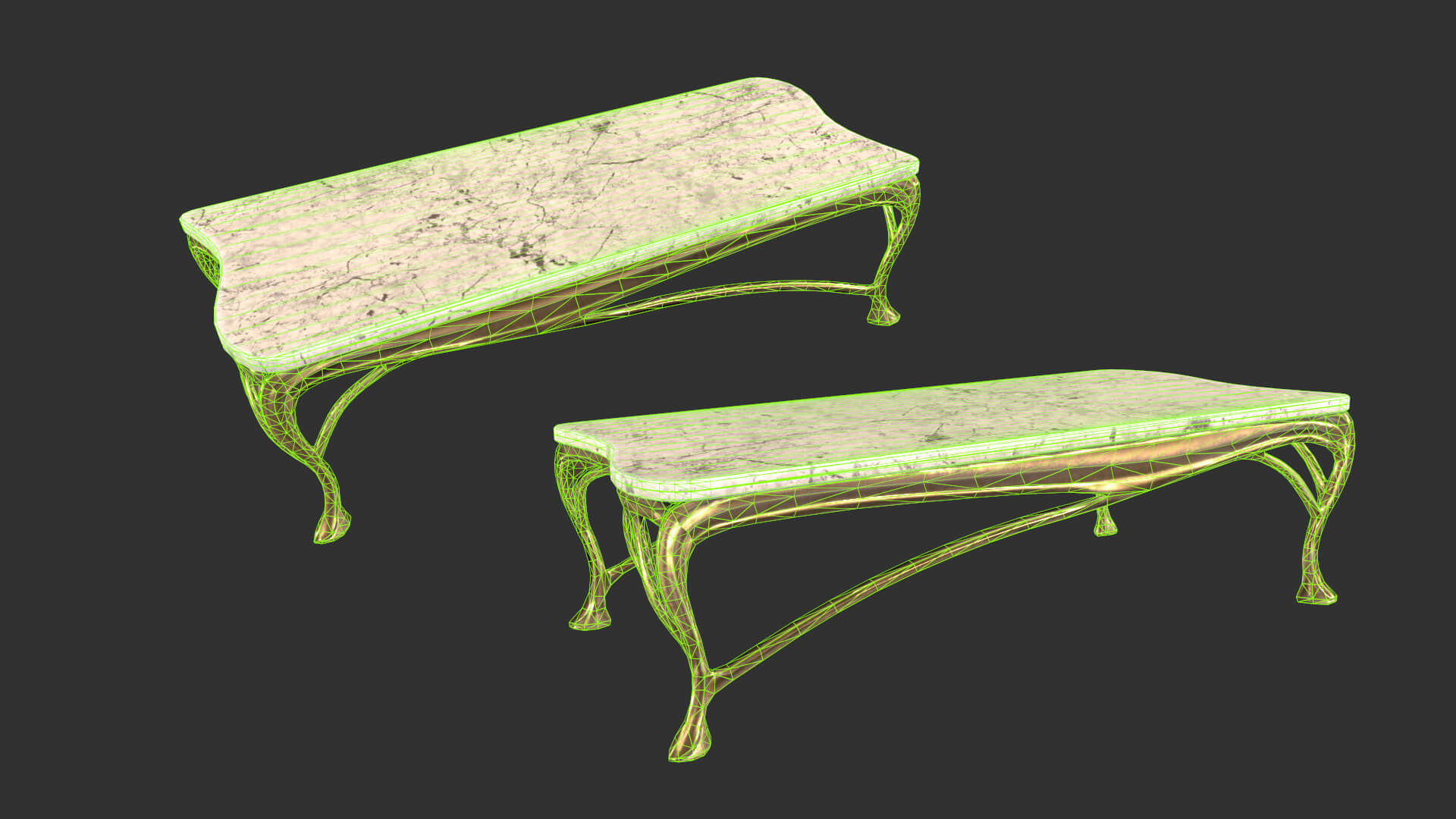 Art Noveau Table - 3D Model by yn-delmund