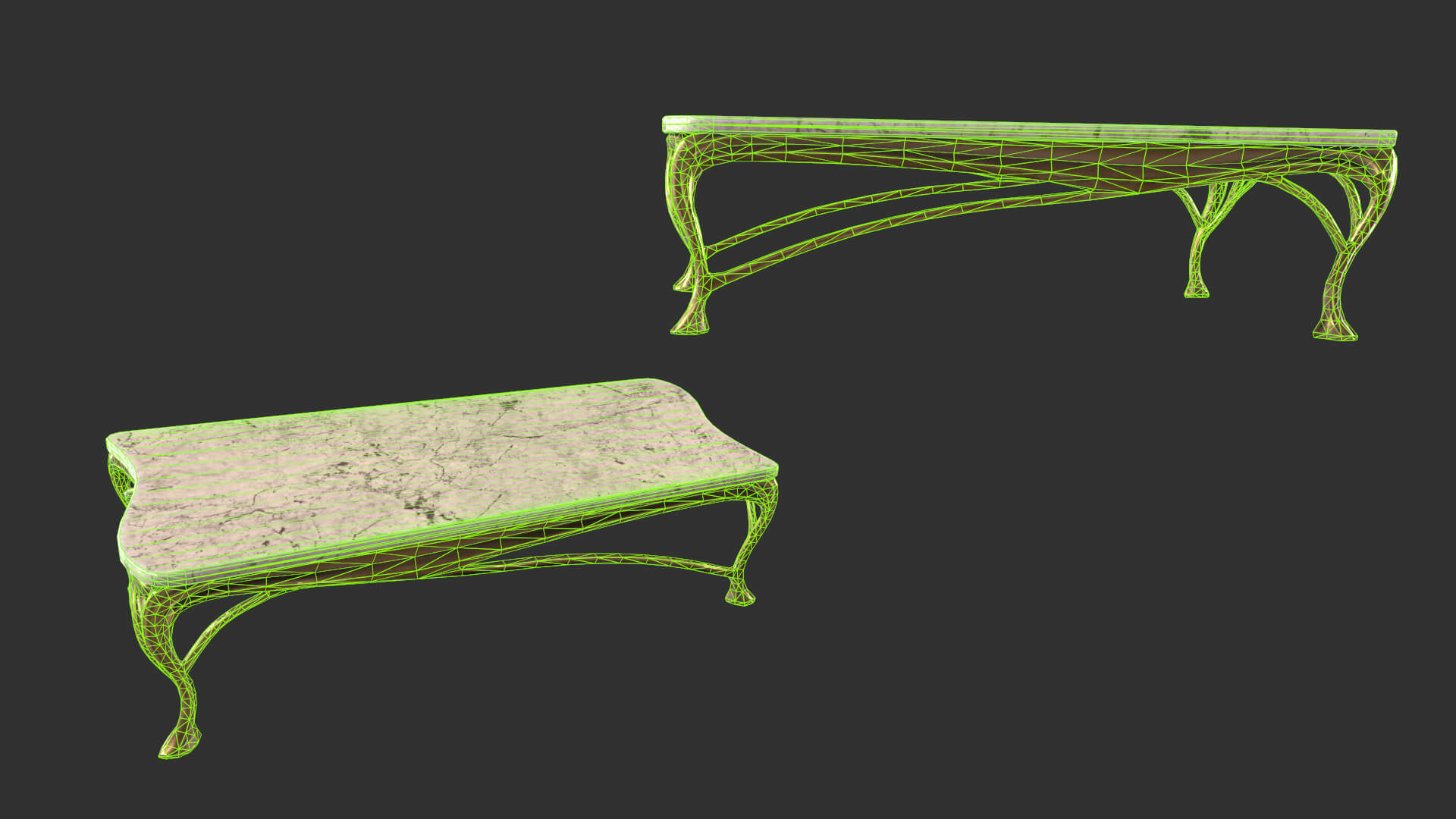 Art Noveau Table - 3D Model by yn-delmund