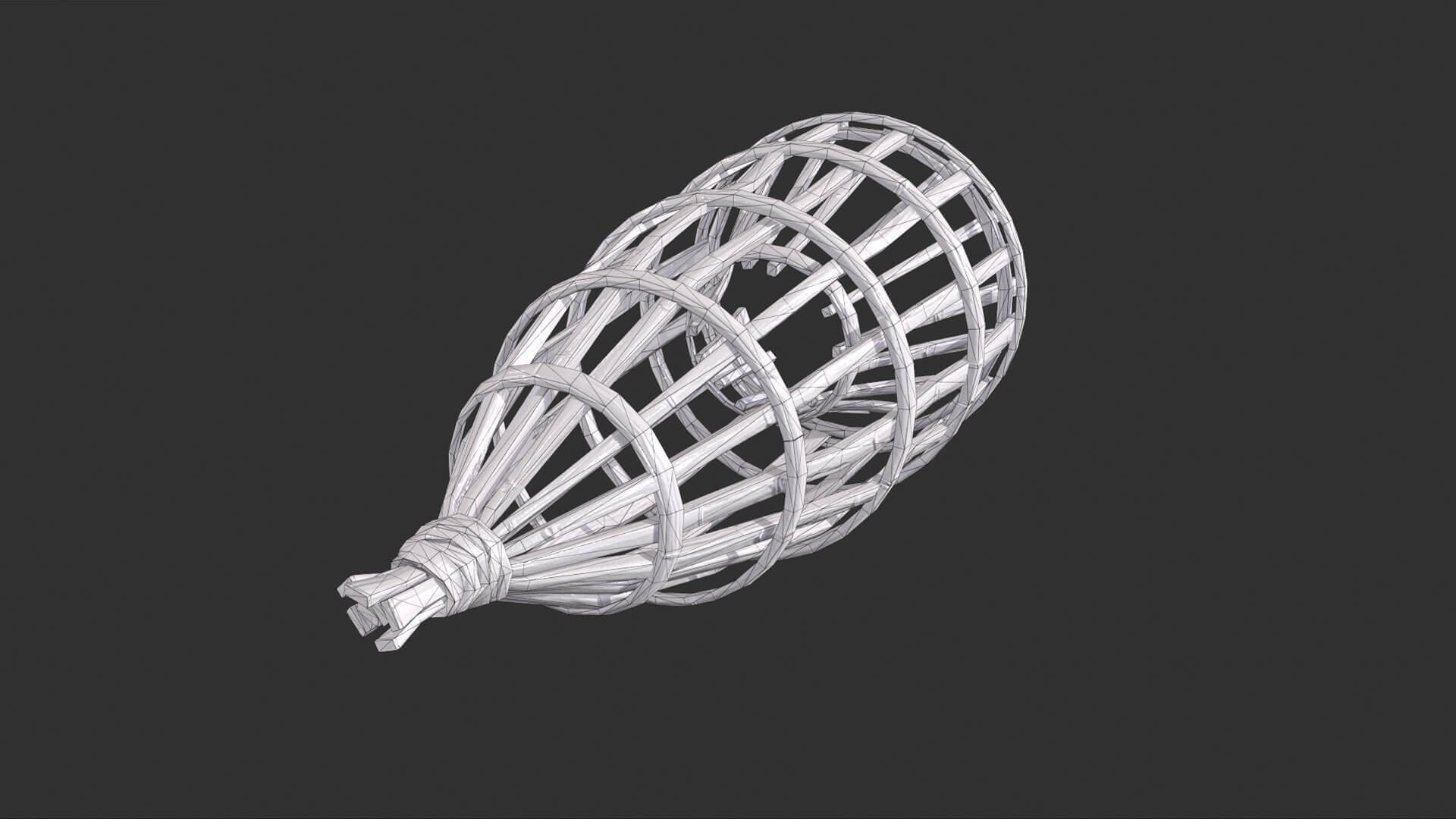 Bamboo Fish Trap - 3D Model by yn-delmund