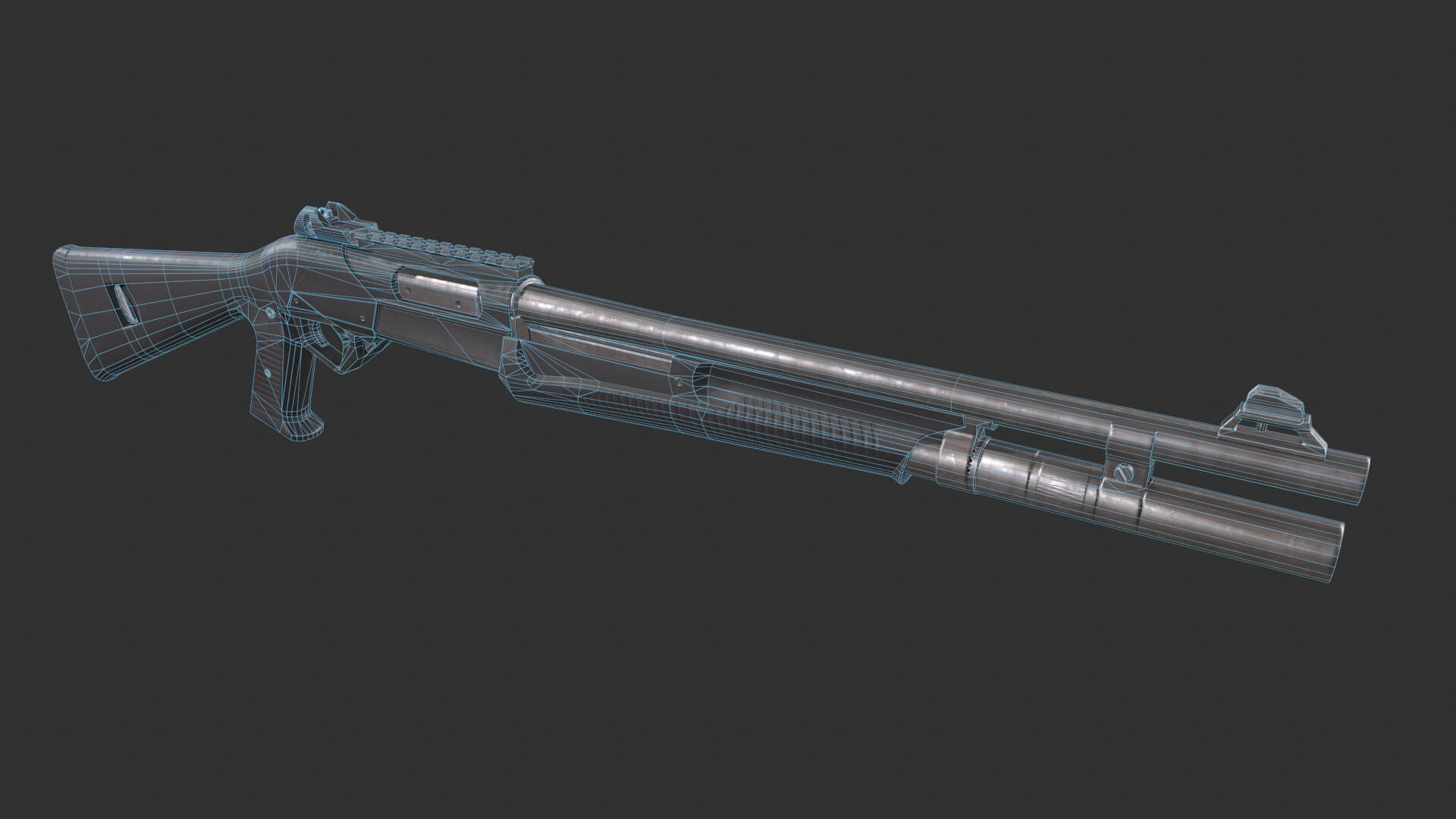 Benelli Super Nova Shotgun - 3D Model by yn-delmund