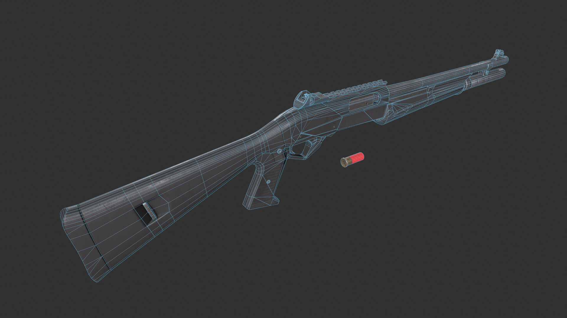 Benelli Super Nova Shotgun - 3D Model by yn-delmund