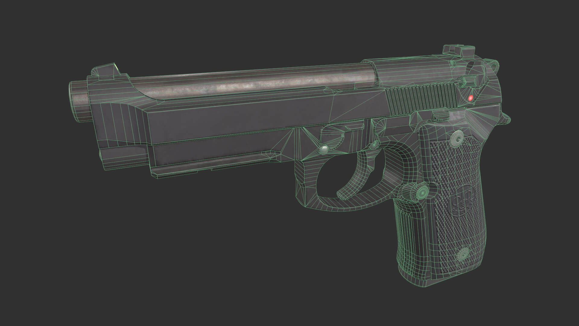 Beretta M9A1 - 3D Model by yn-delmund