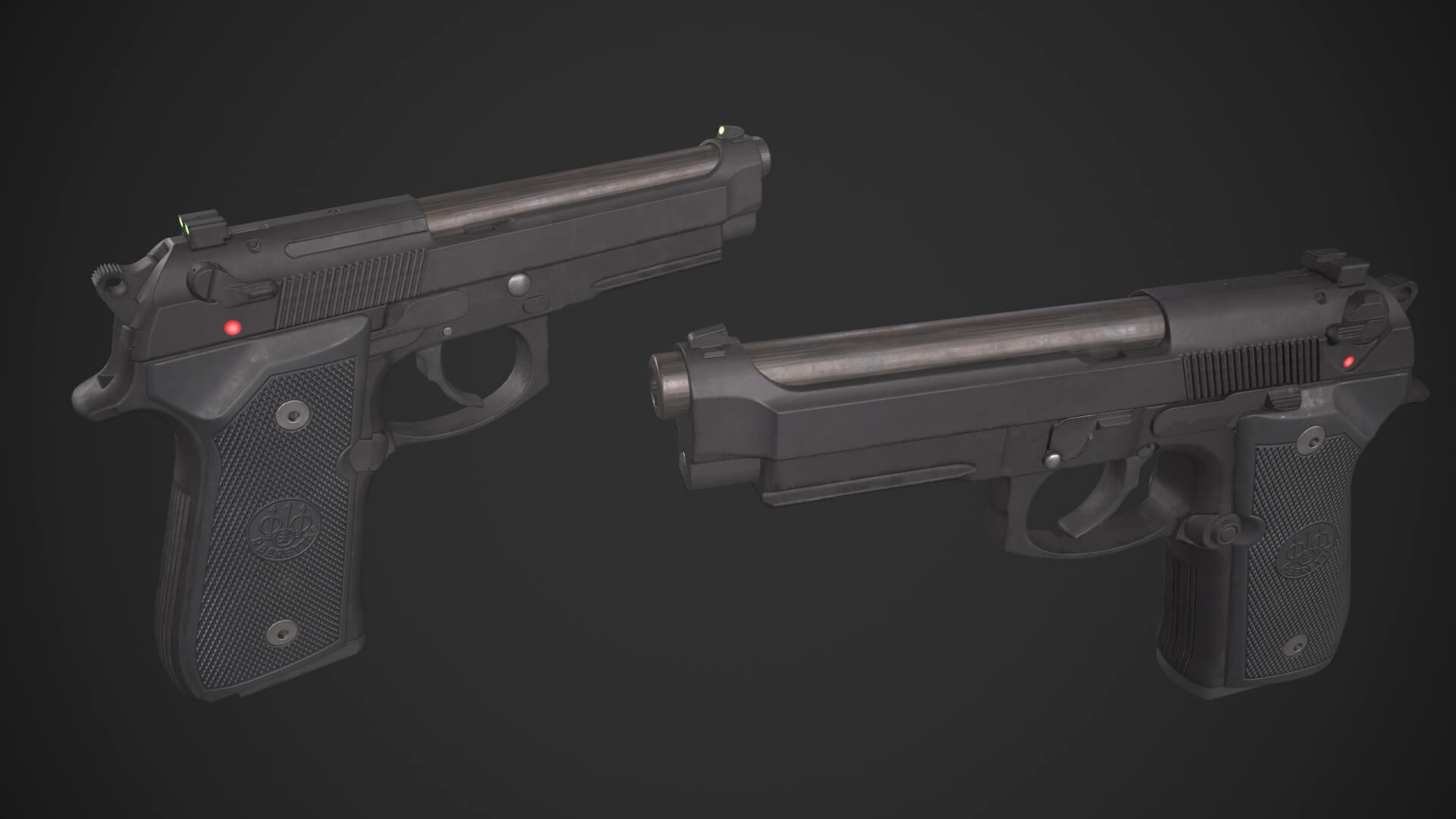 Beretta M9A1 - 3D Model by yn-delmund