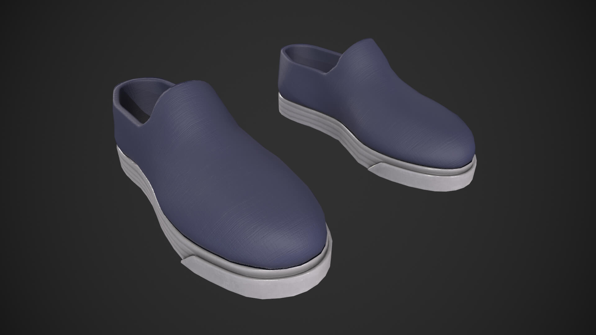 Blue Loafer Sneaker - 3D Model by yn-delmund