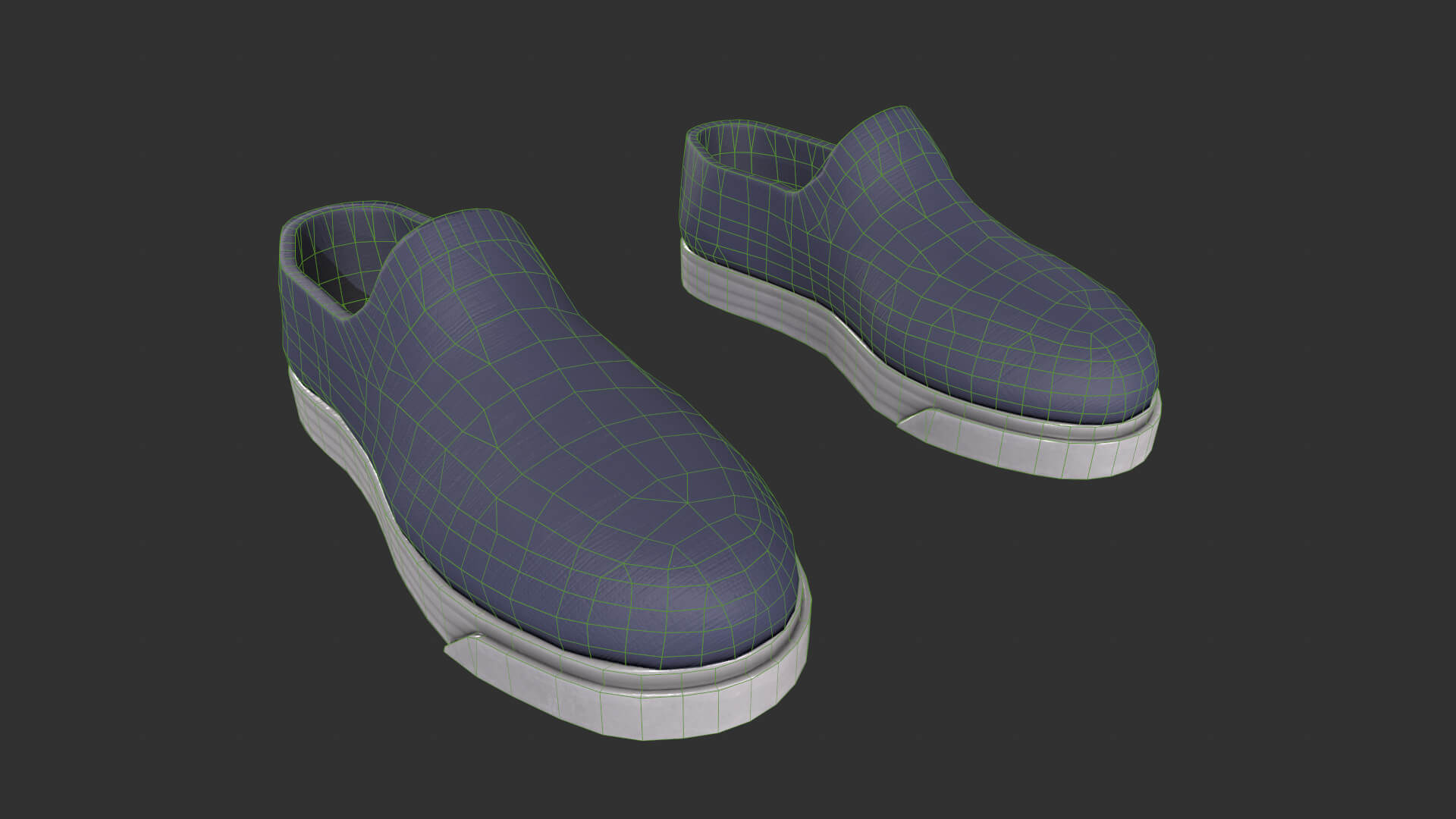 Blue Loafer Sneaker - 3D Model by yn-delmund