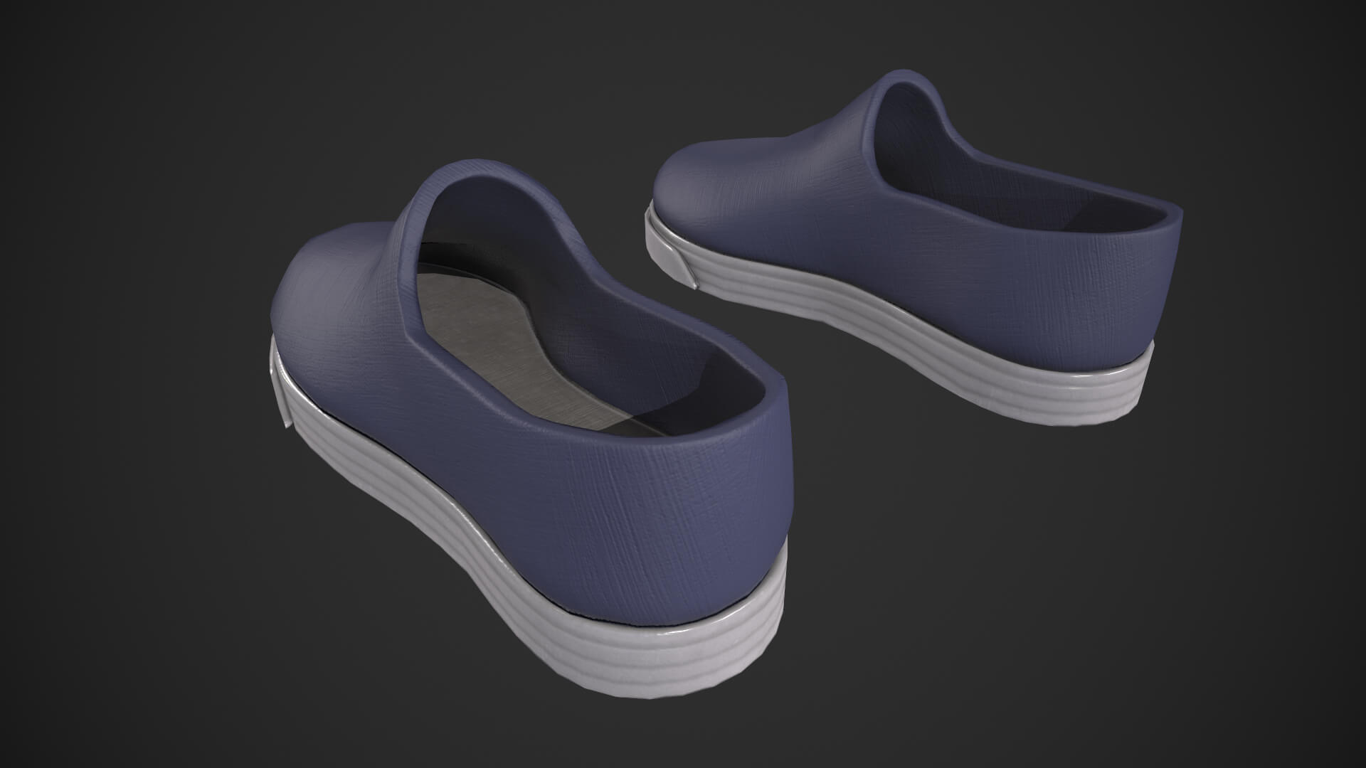 Blue Loafer Sneaker - 3D Model by yn-delmund