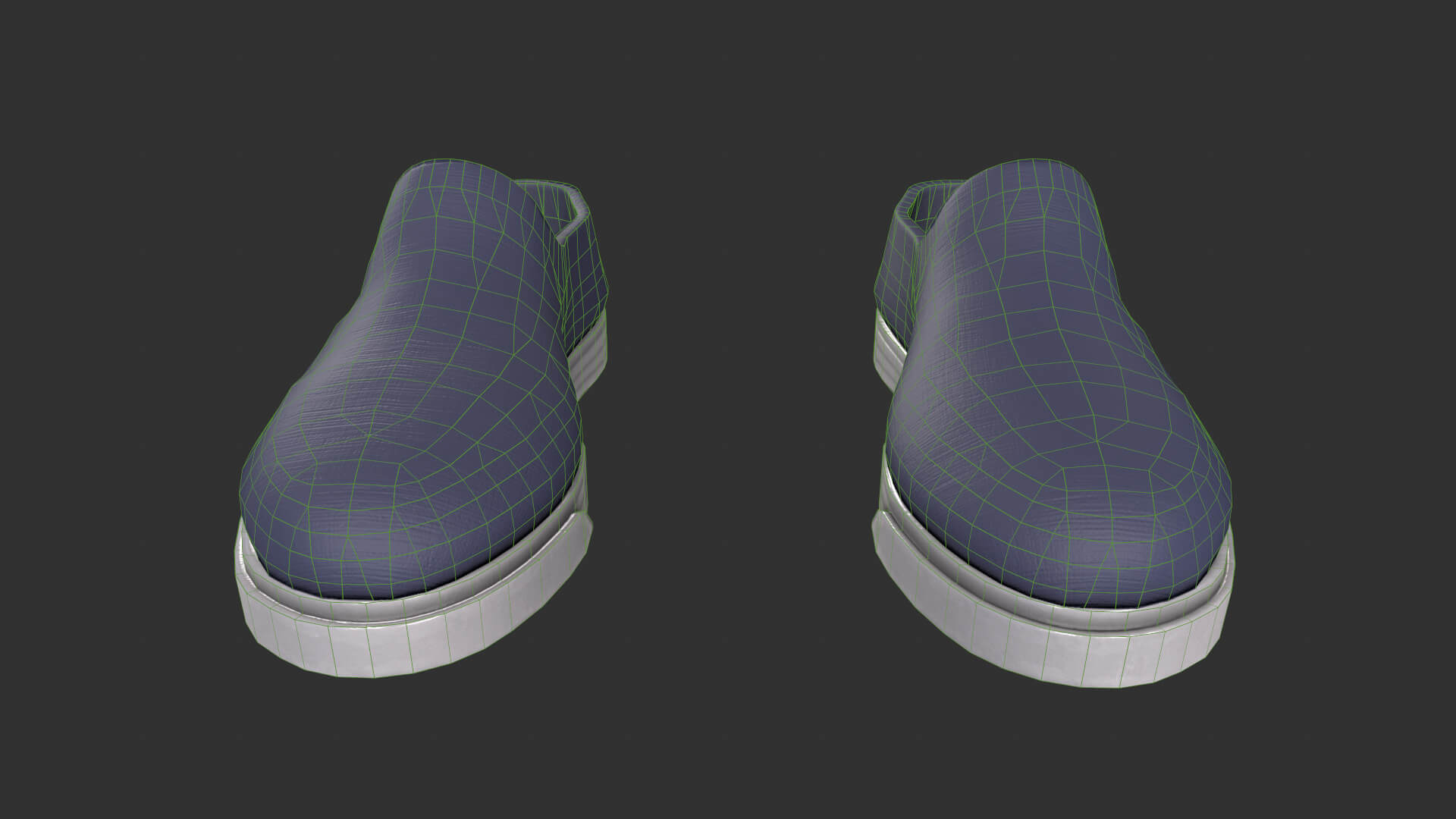 Blue Loafer Sneaker - 3D Model by yn-delmund