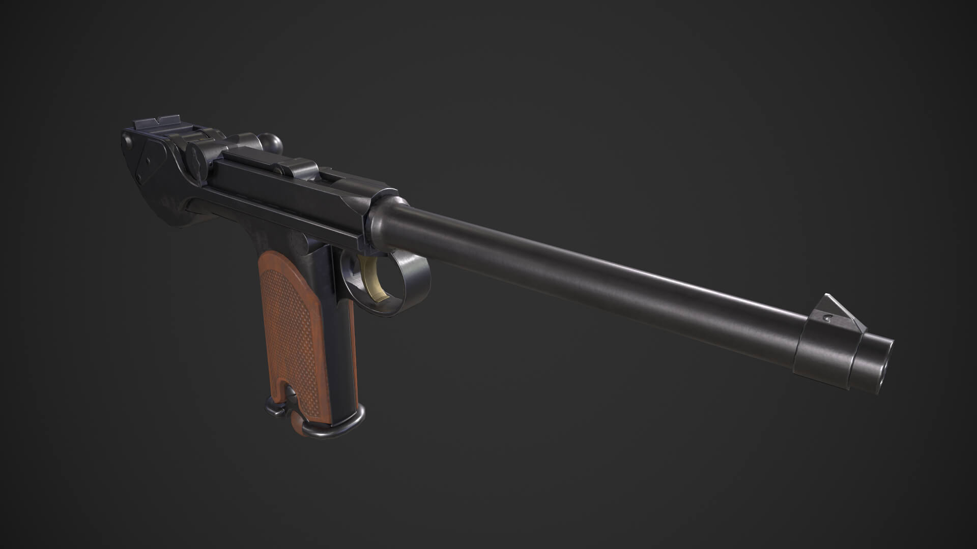 Borchardt C93 Pistol - 3D Model by yn-delmund