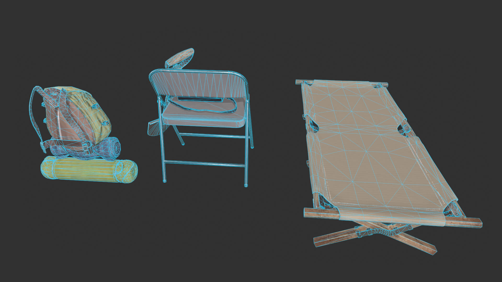 Camping Equipment - 3D Model by yn-delmund