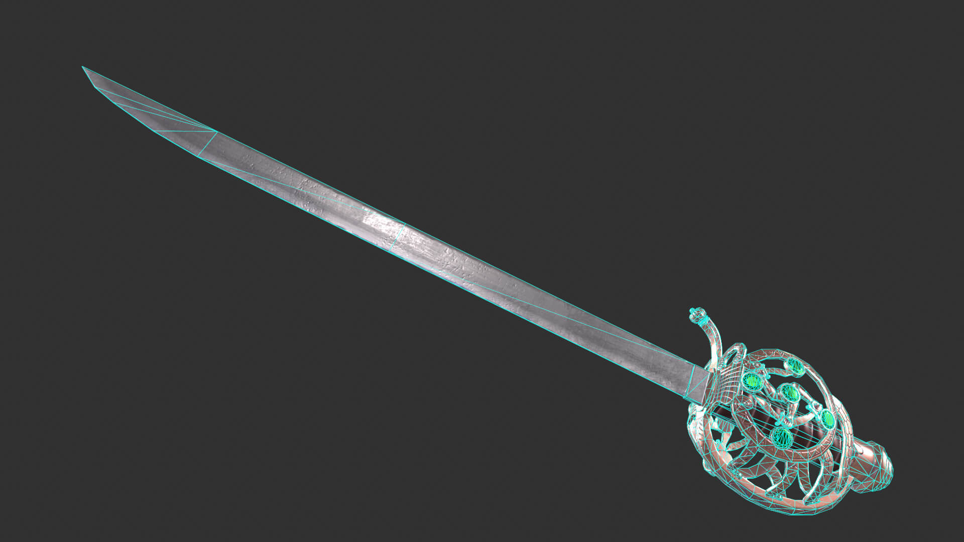 Ceremonial Saber - 3D Model by yn-delmund