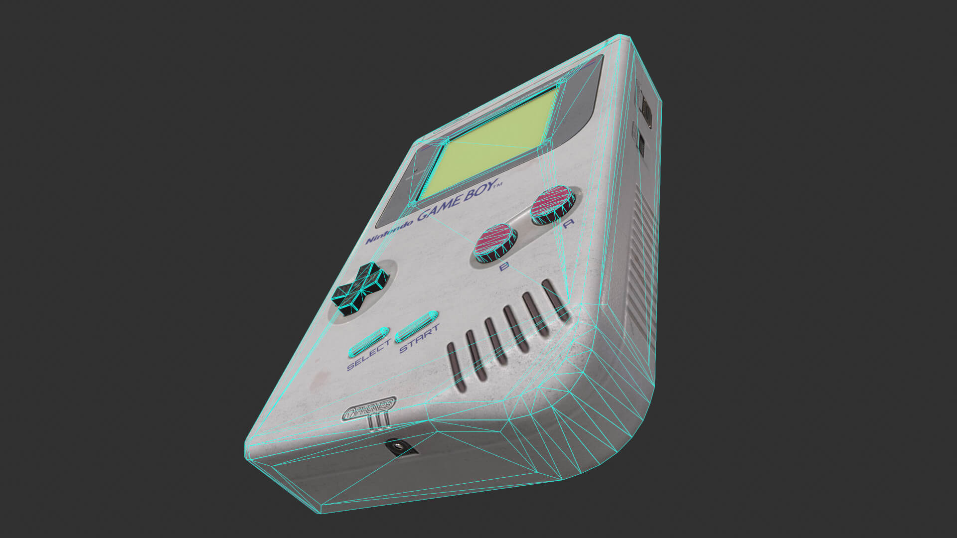 Classic Gameboy - 3D Model by yn-delmund