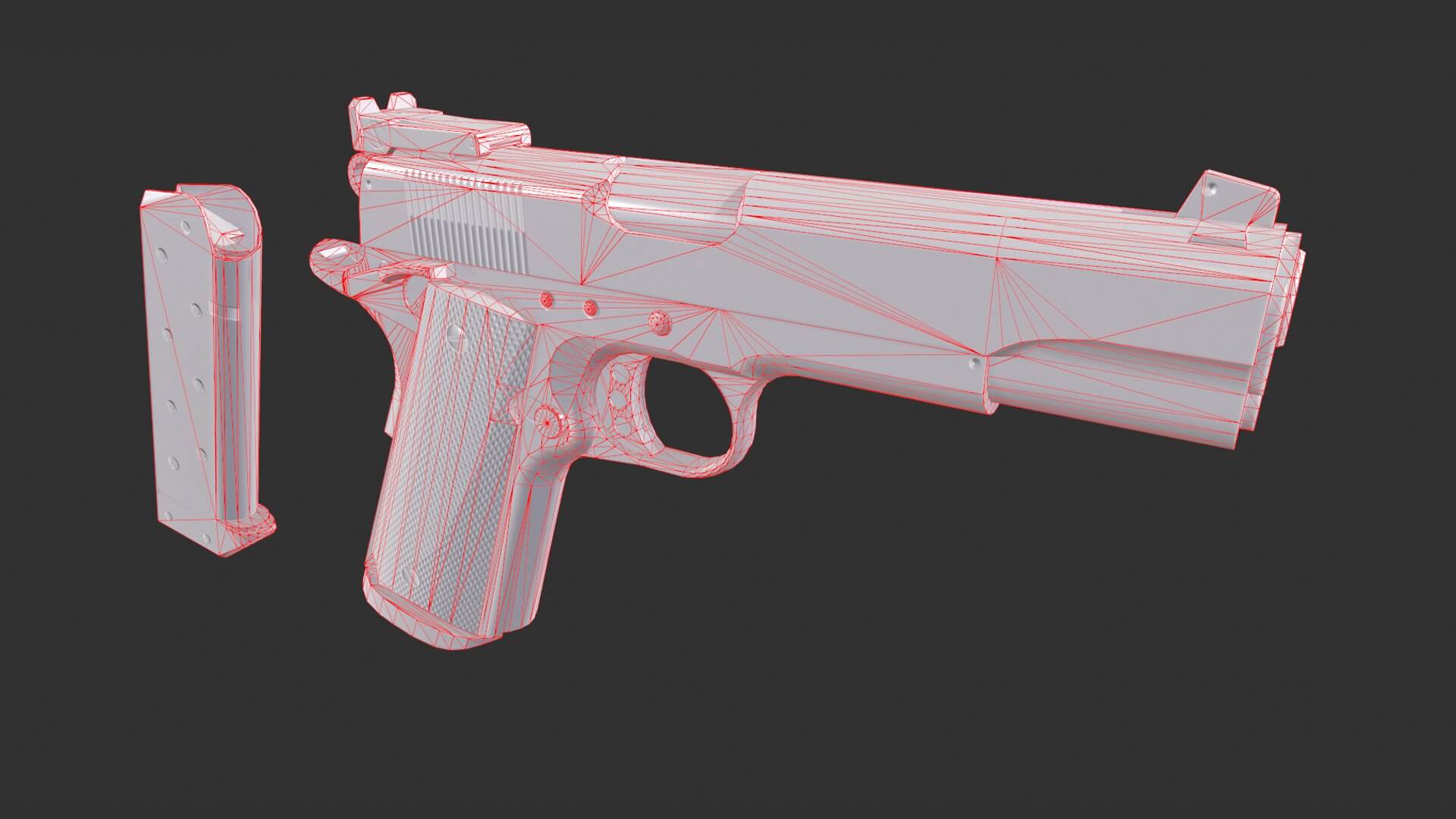 Colt 1911 - 3D Model by yn-delmund