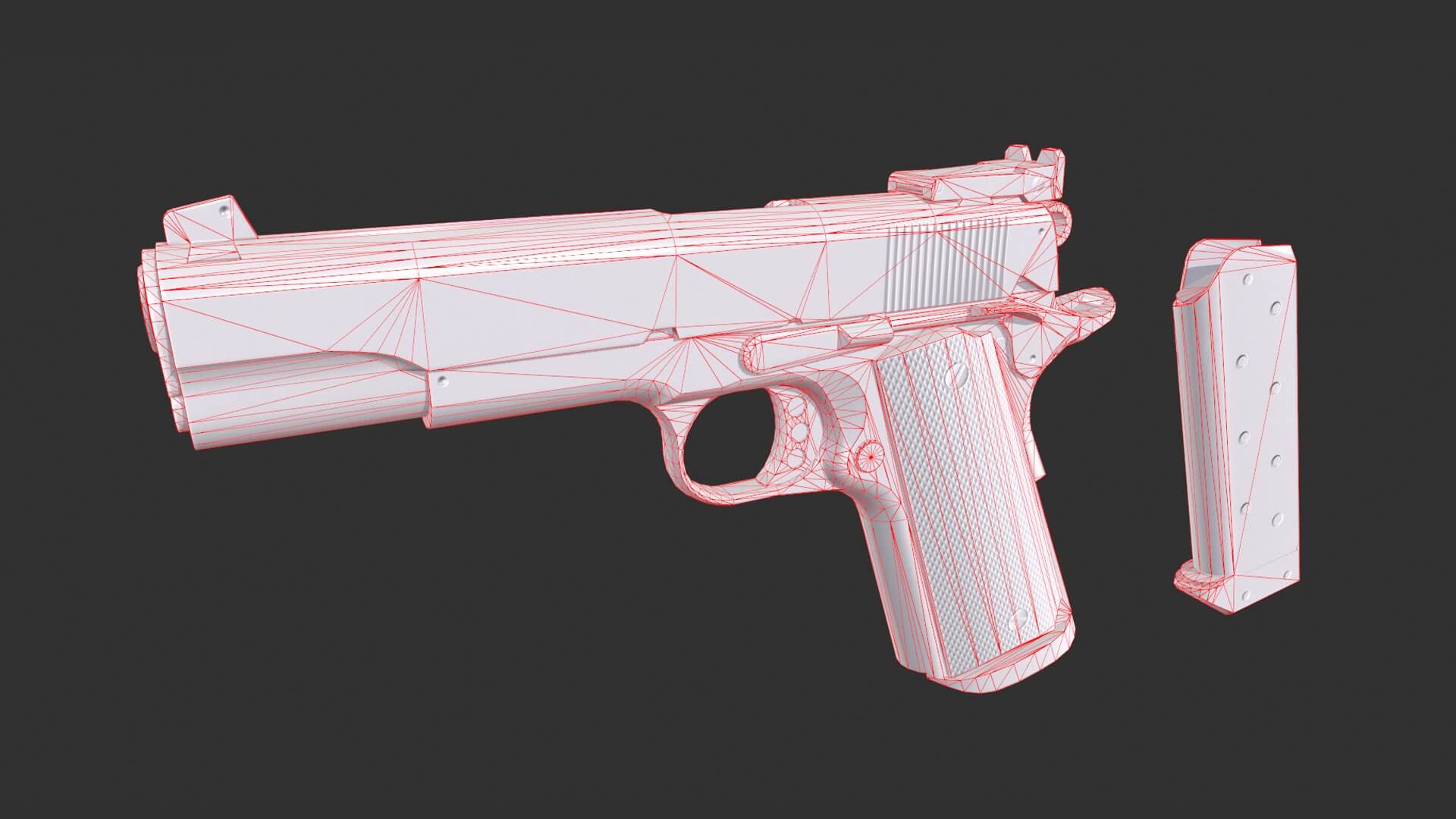 Colt 1911 - 3D Model by yn-delmund