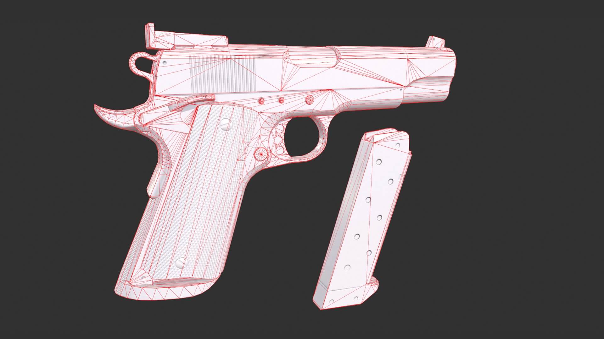 Colt 1911 - 3D Model by yn-delmund