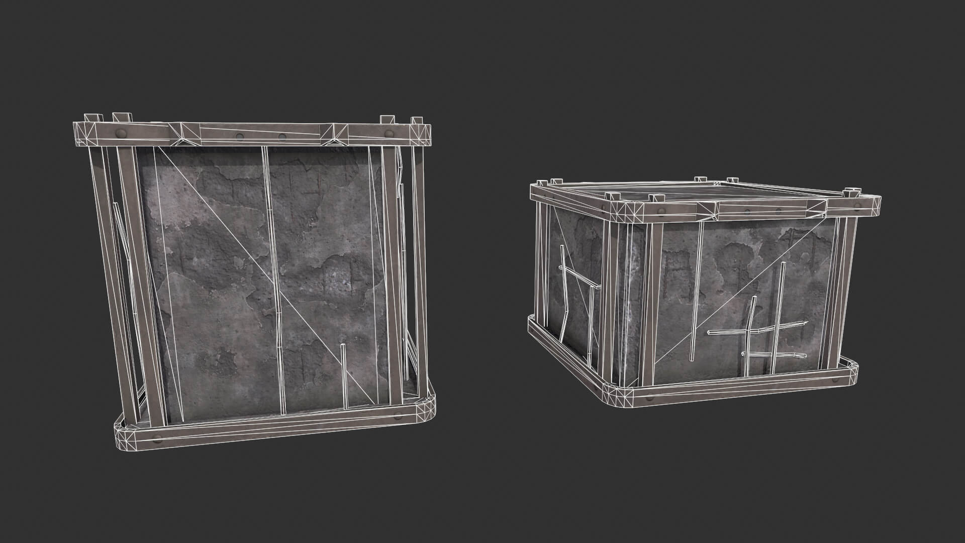 Concrete Boxes - 3D Model by yn-delmund