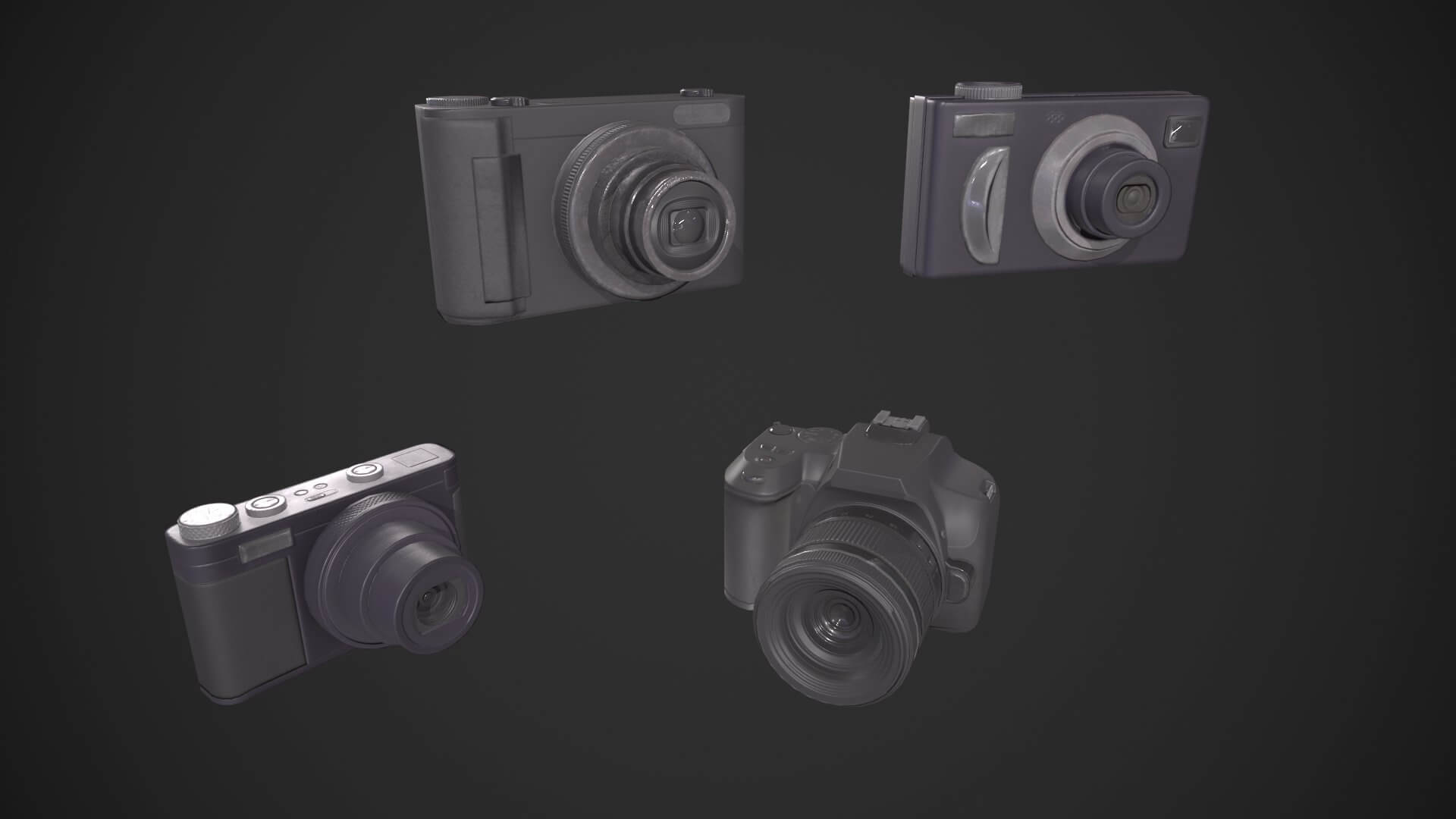Digital Camera Set - 3D Model by yn-delmund